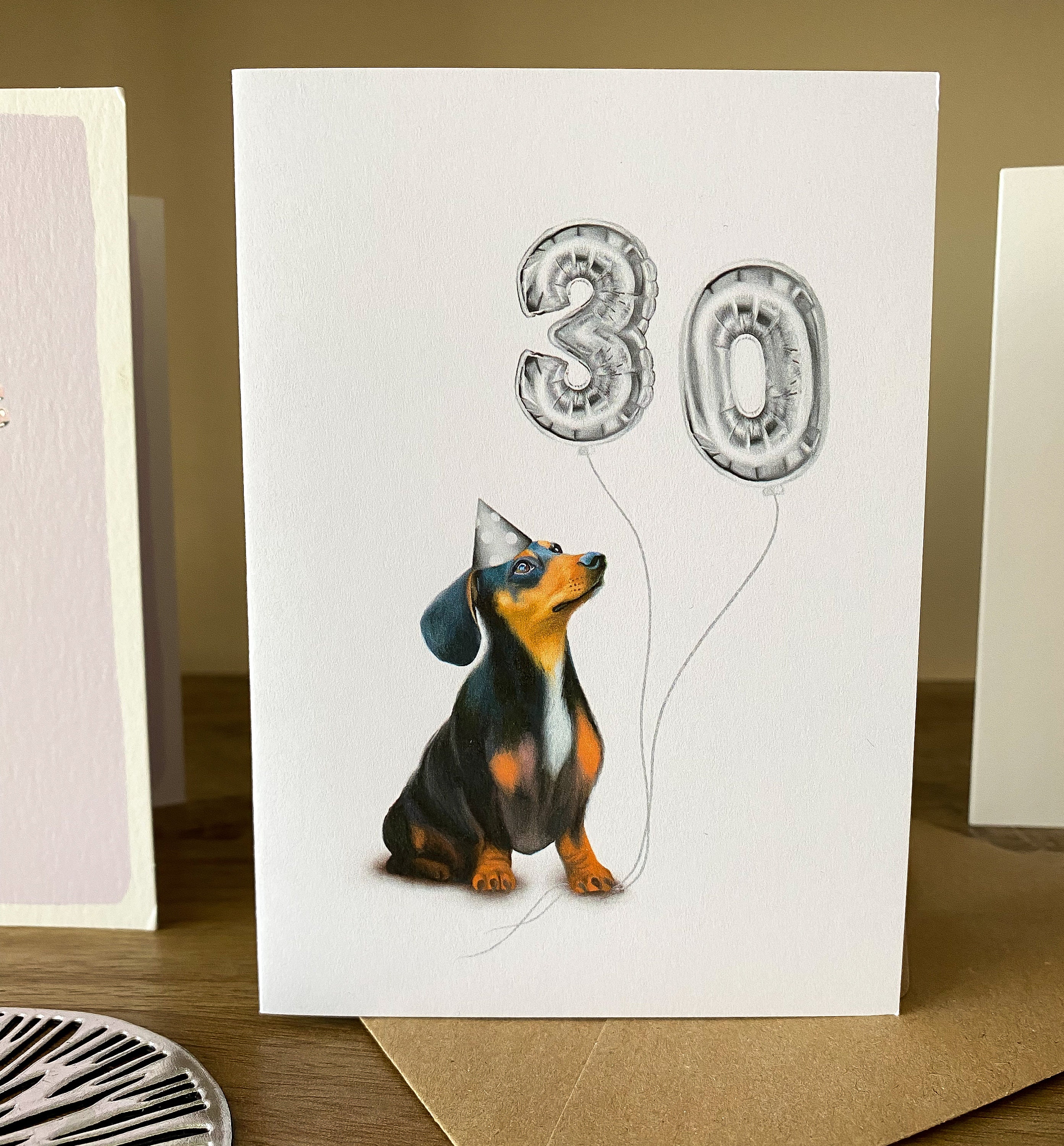 Personalised Dachshund 30th Birthday Card for a Special - Etsy