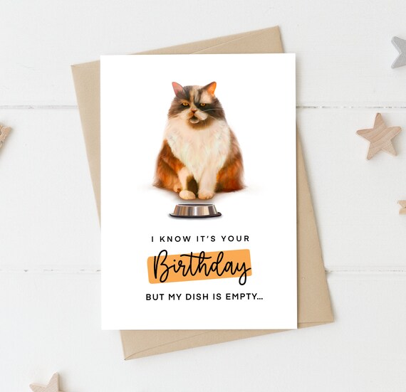 Fat Cat Birthday Cards