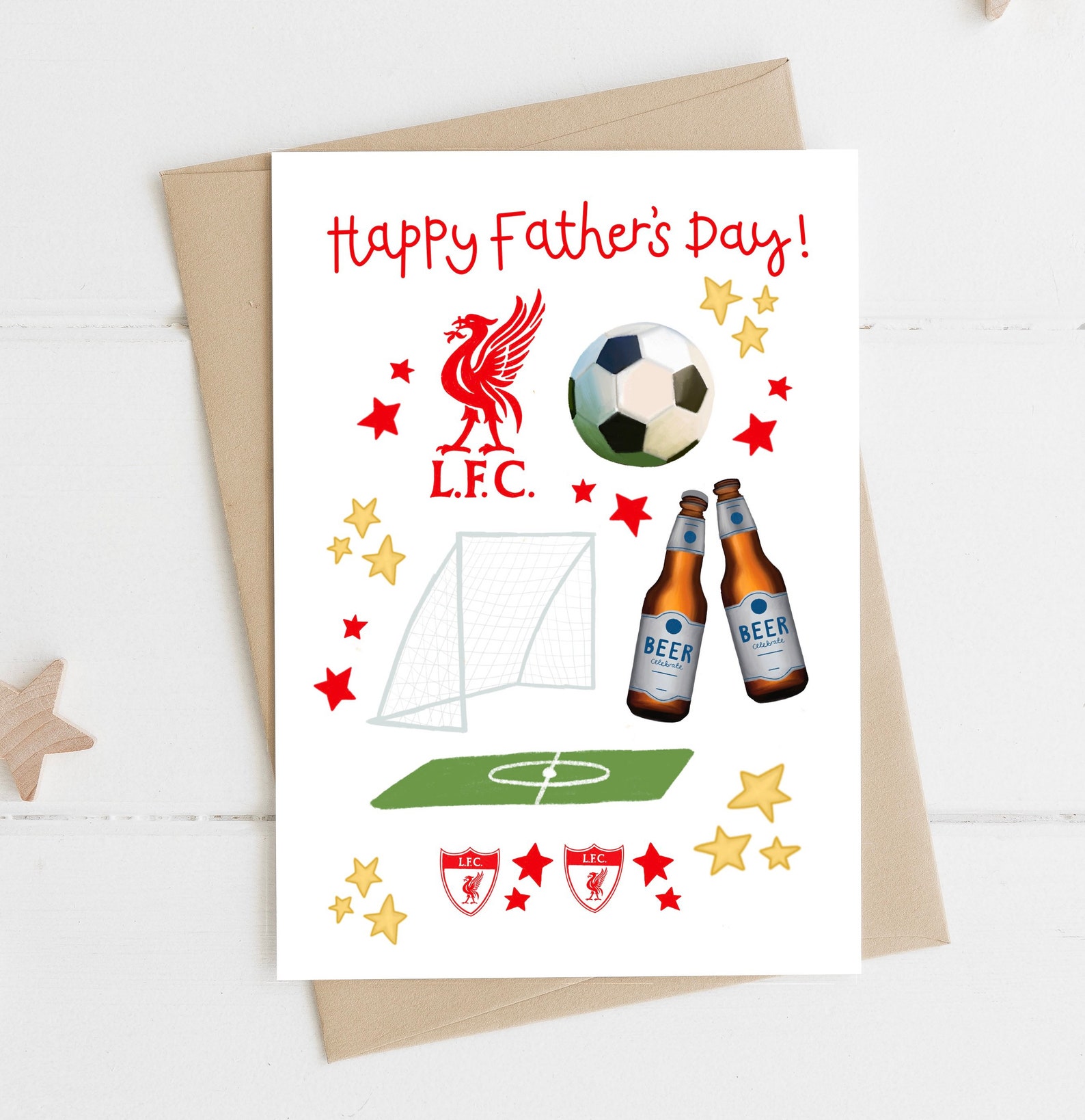 Liverpool FC Fathers Day CARD Football Club Football - Etsy