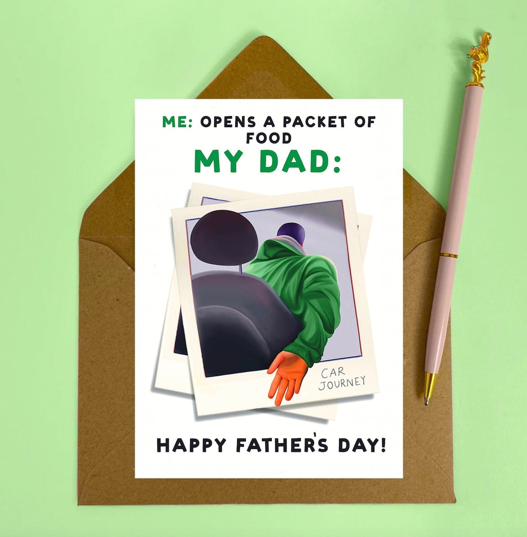 Funny Father's Day Card Meme Card for Dad, Daddy Humorous, From ...