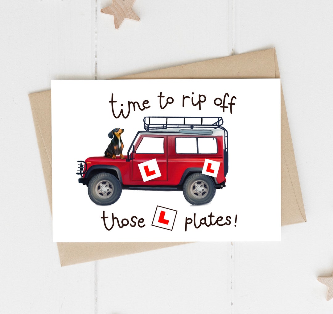 Youve Passed PASSED Your DRIVING TEST Rip off Those L - Etsy