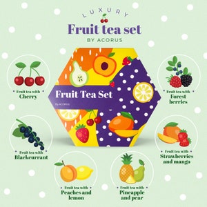 Luxury Fruit Tea Set: 60 Caffeine-free Fruity Tea Bags - Etsy