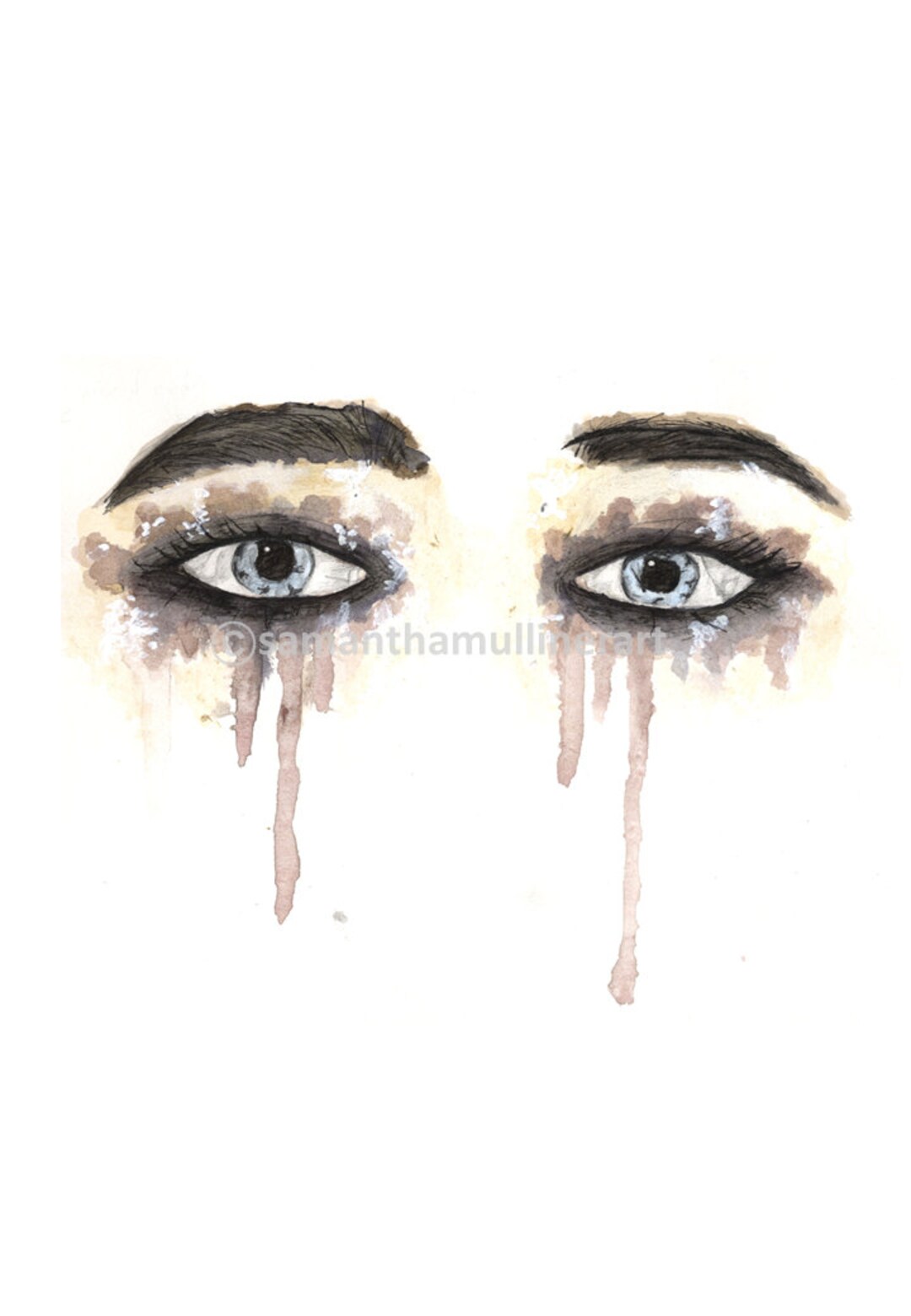 Watercolour Eyes Art Print - Etsy