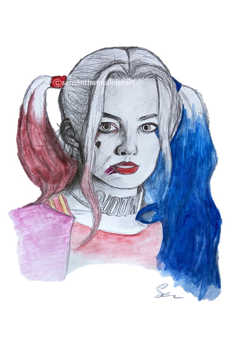 Harley Quinn Art Print - Etsy
