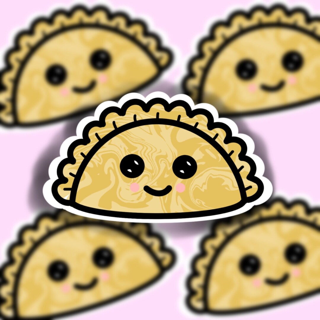 Pierogi / Empanada Sticker, Tie Dye Sticker (regular or Mini ...