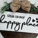 This is Our Happy Place Door Hanger | Door Decor | Door Wreath ...