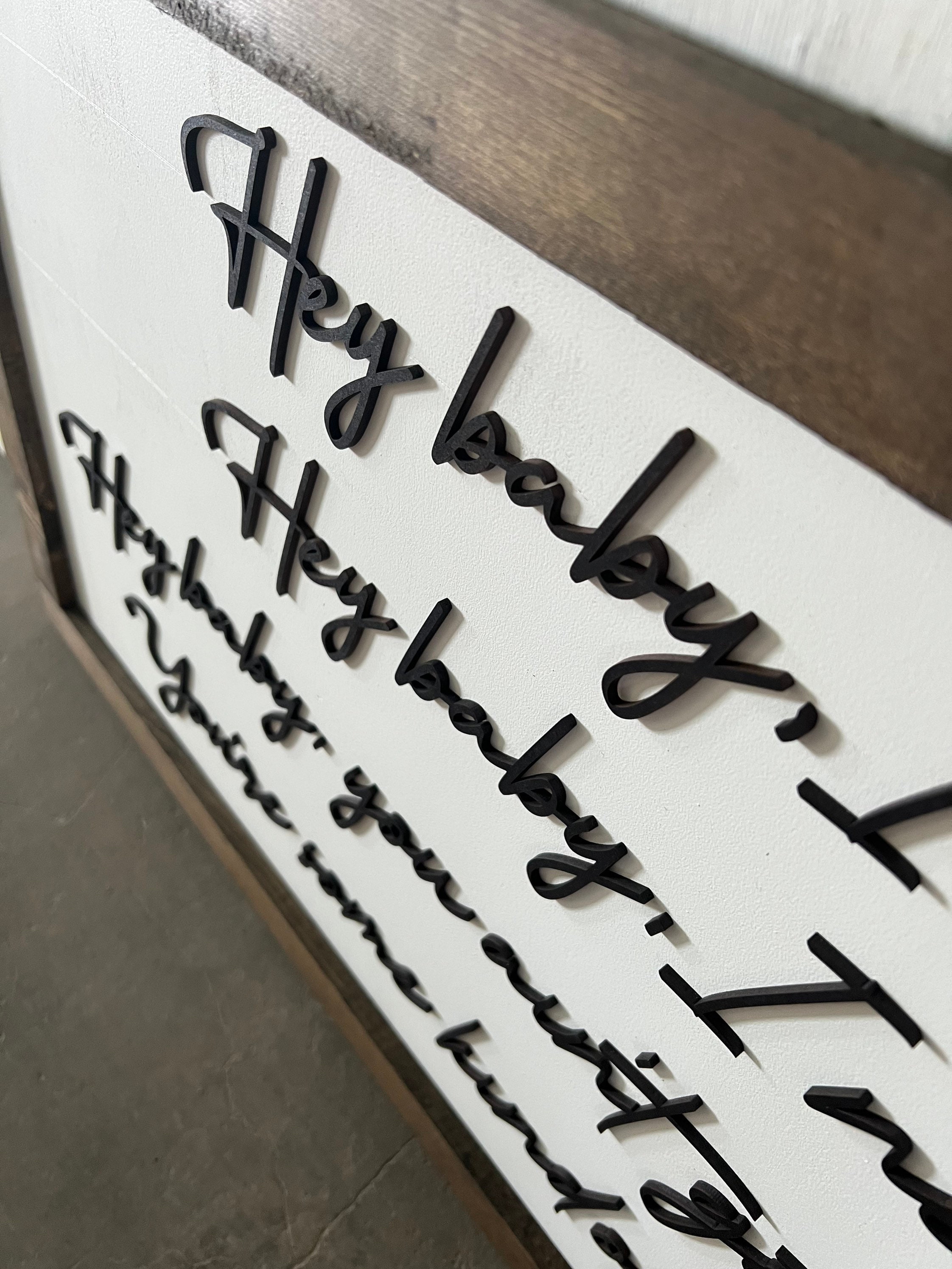 Blues Man Sign Hey Baby I Love You - Etsy