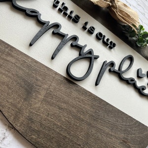 This is Our Happy Place Door Hanger | Door Decor | Door Wreath ...