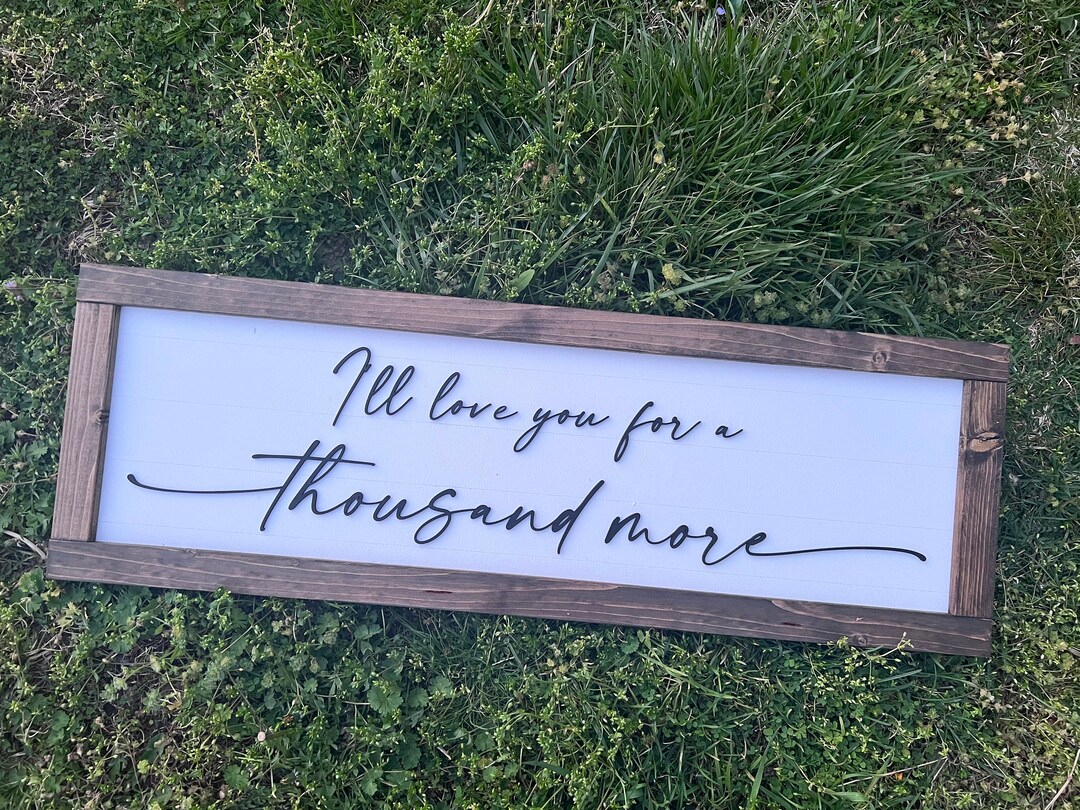 A Thousand More Sign - Etsy