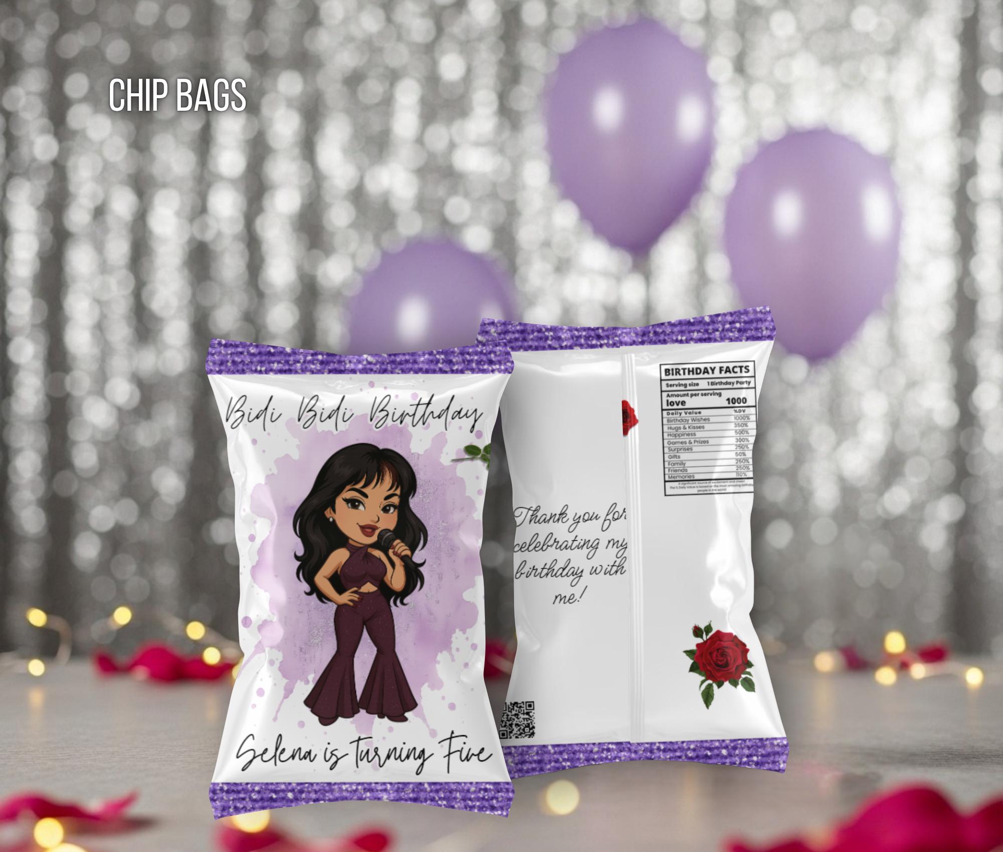 Selena Inspired Party Bundle Editable Birthday Decorations Latina Theme ...