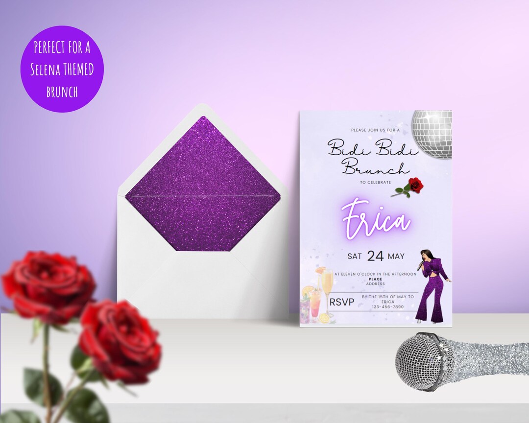 Editable Digital-printable Selena Birthday Party, Selena Printables ...