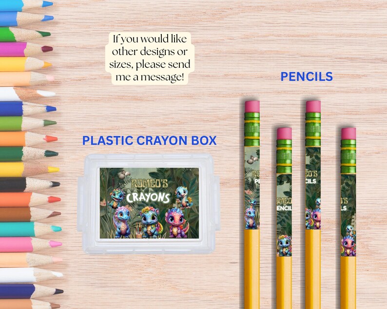 Kawaii Dinosaur School Supply Labels Editable Name Labels Cute Dino ...