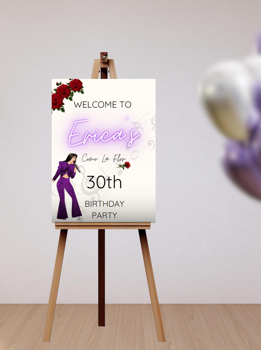 Editable Printable Selena Welcome Sign for Party, Selena Printables ...