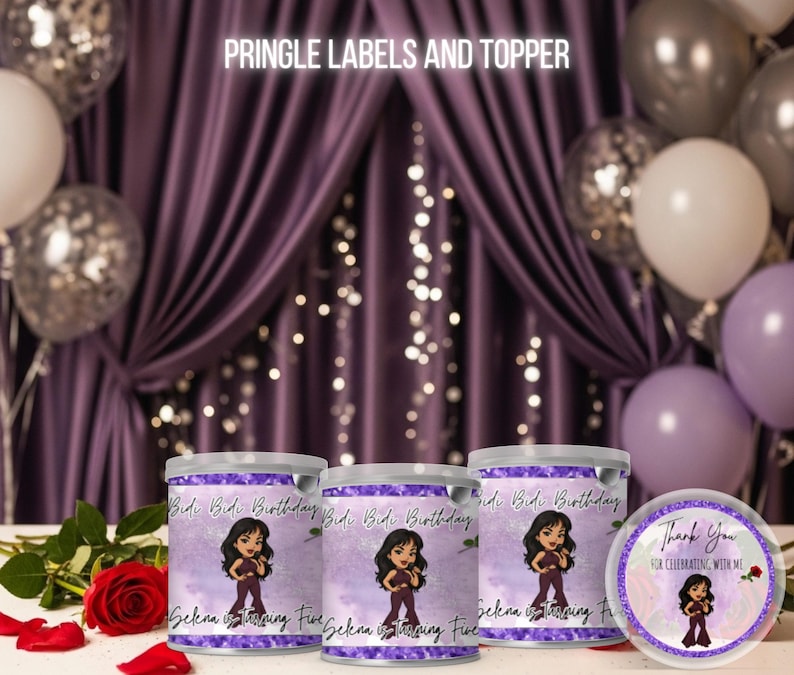Selena Inspired Party Bundle Editable Birthday Decorations Latina Theme ...