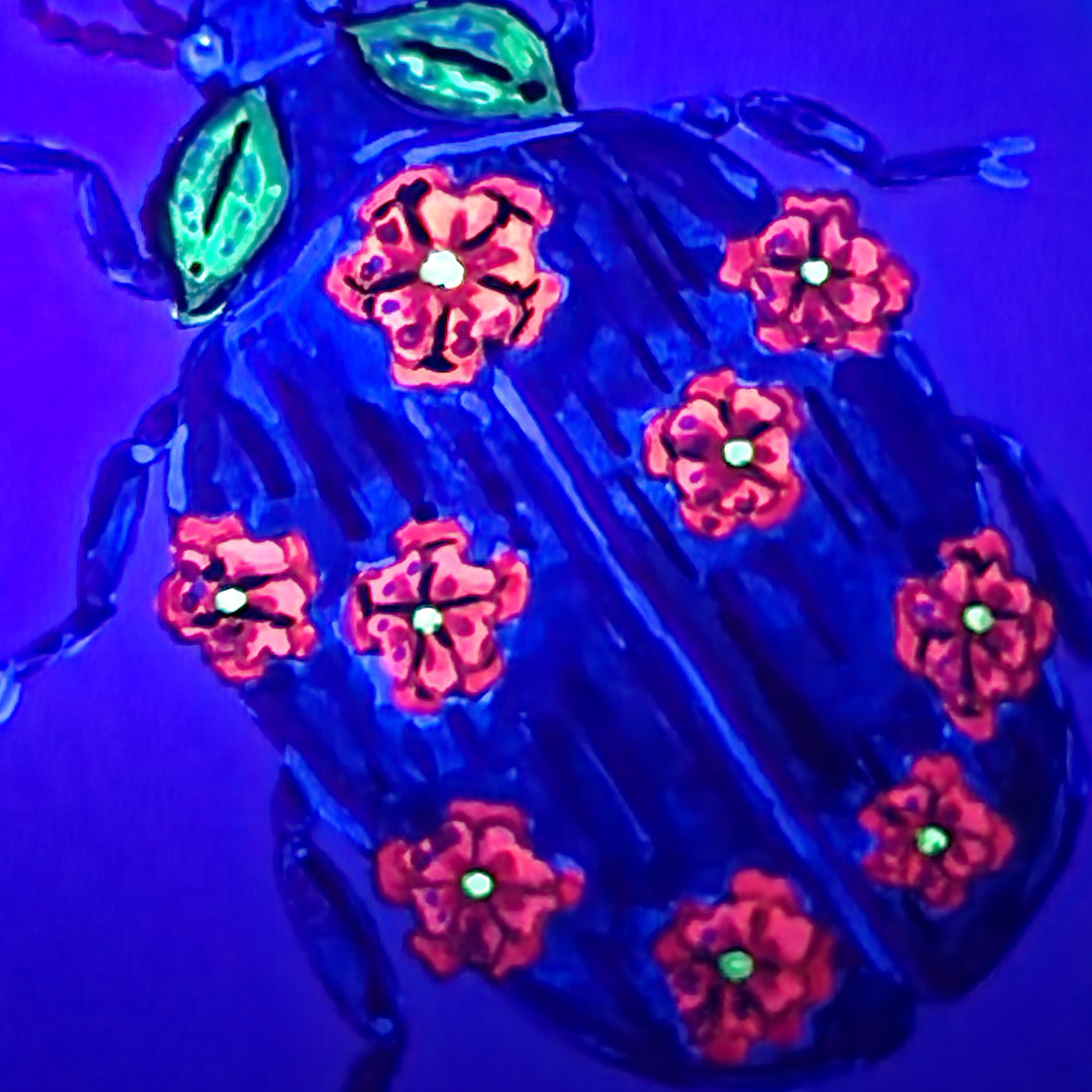 Lady Flower Scarab Original Painting Jevus Vougler, Watercolor, Wall ...