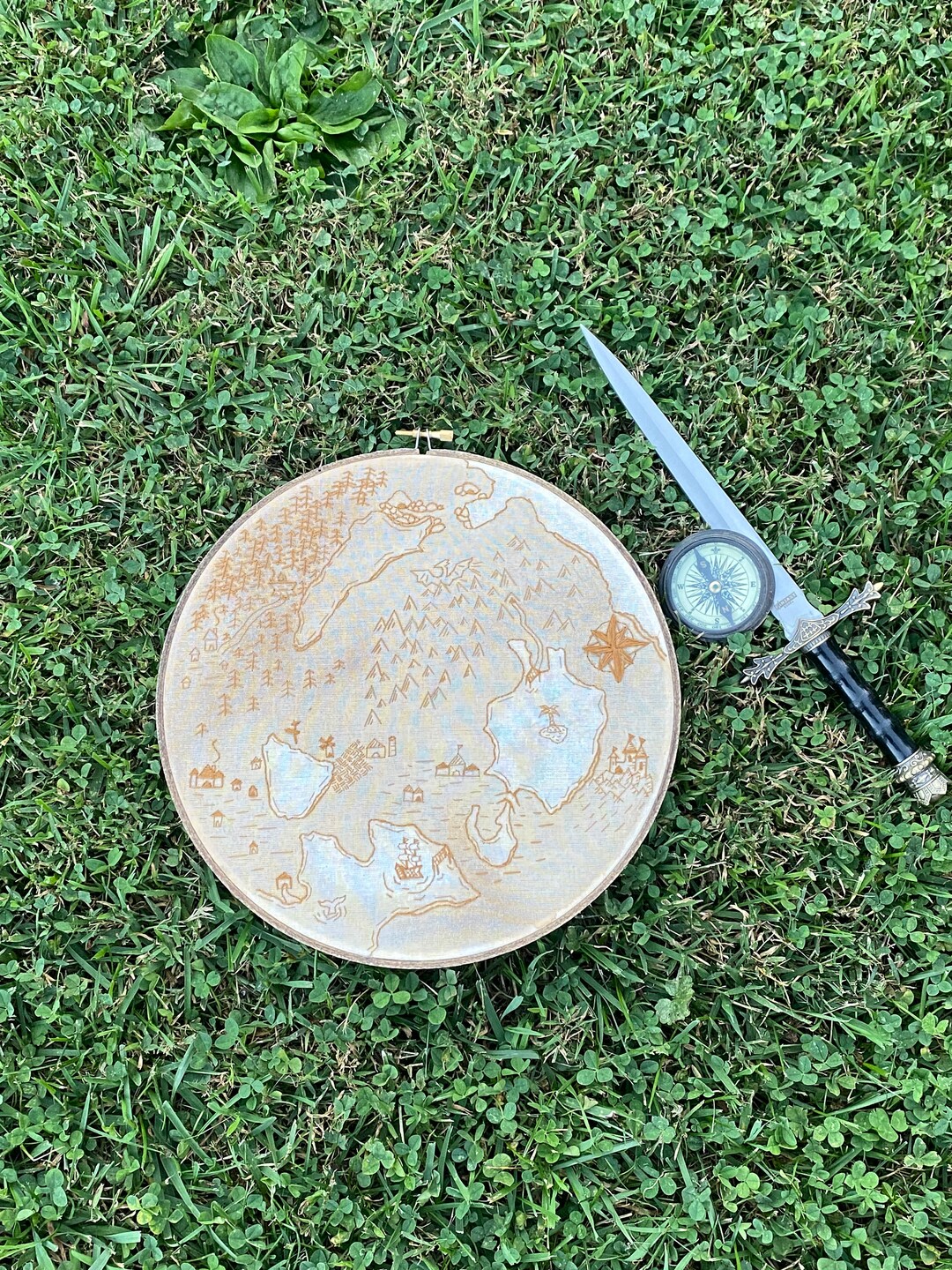 Custom Fantasy Map Embroidery-fantasy Map - Etsy