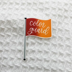Color Guard Flag Die-cut Sticker | Weatherproof With Permanent Adhesive ...
