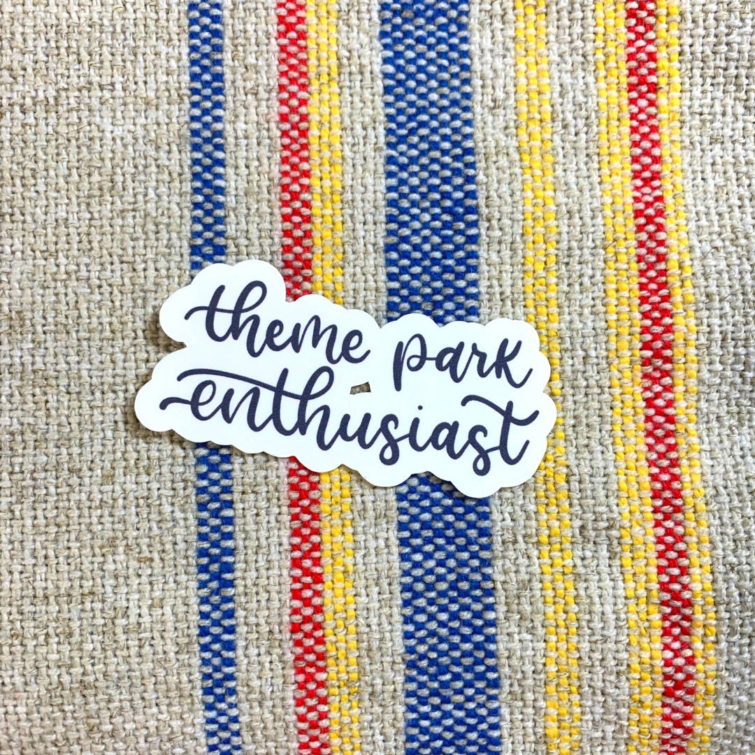 Theme Park Enthusiast Die-cut Sticker | Weatherproof With Permanent ...