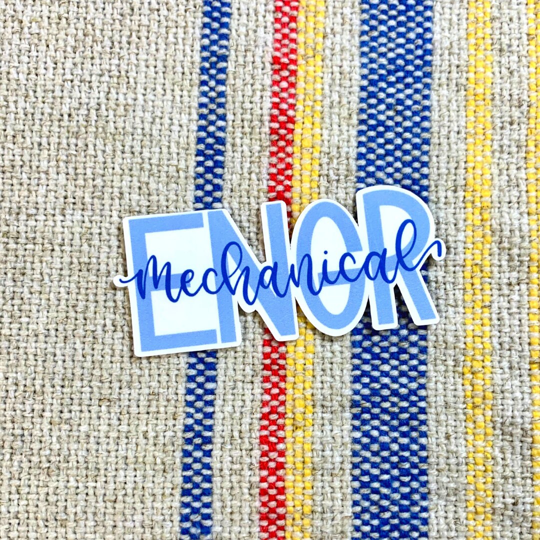 Mechanical Engineer Die-cut Sticker | Weatherproof With Permanent ...