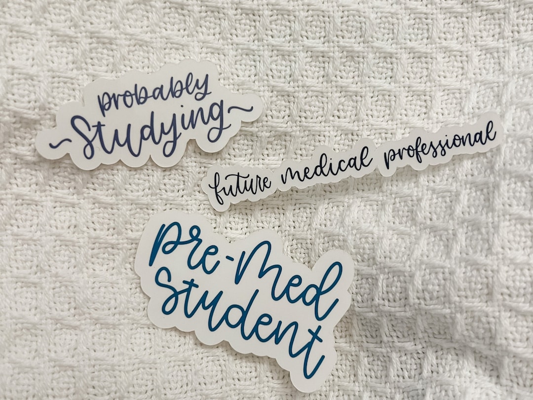 Pre-med Student Sticker Pack, Pre Med Stickers, Pre Med Student ...