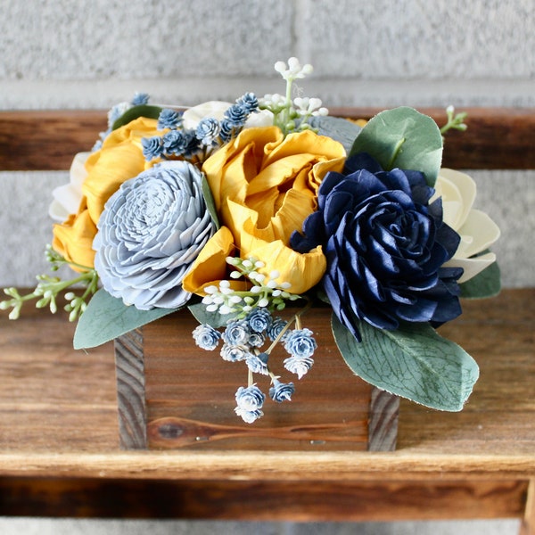 Blue Centerpiece - Etsy