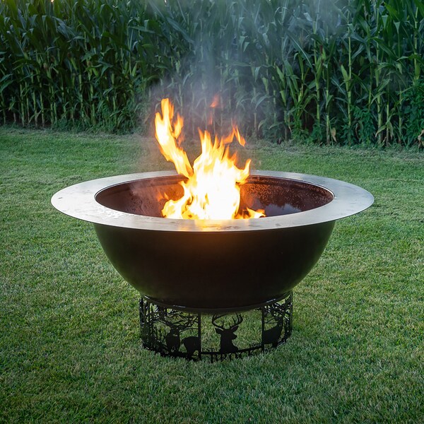Wood Burning Fire Bowl - Etsy