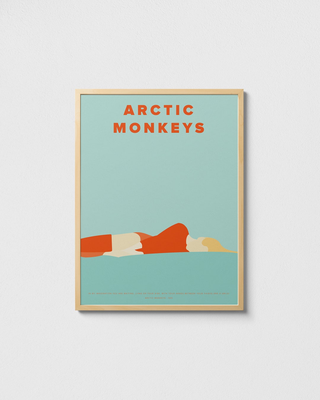 Arctic Monkeys 505 Print | Band Song Lyrics Poster | Minimal Colorful ...