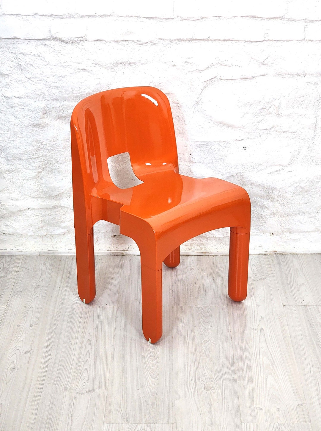 Universale Chair Model 4867 in Orange by Joe Colombo for Kartell ...