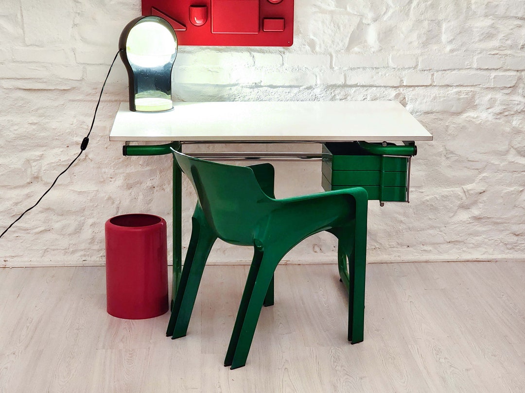 Drafting Table/desk in Green by Joe Colombo for Bieffeplast | Italian ...