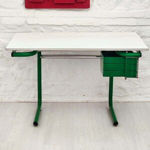 Drafting Table/desk in Green by Joe Colombo for Bieffeplast | Italian ...