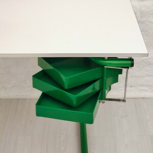 Drafting Table/desk in Green by Joe Colombo for Bieffeplast | Italian ...