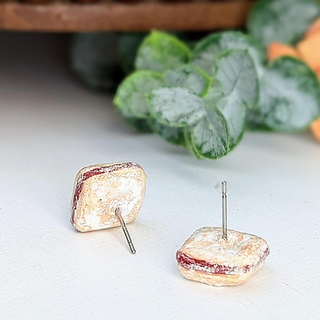 Pastelillos Stud Earrings Puerto Rican Pastry Art Miniature Food ...
