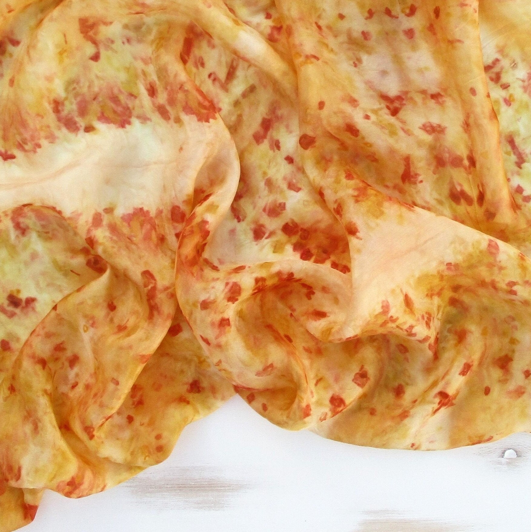 Plant Dyed Silk Scarf for Summer, Eco Botanical Dyed Womens Scarves ...