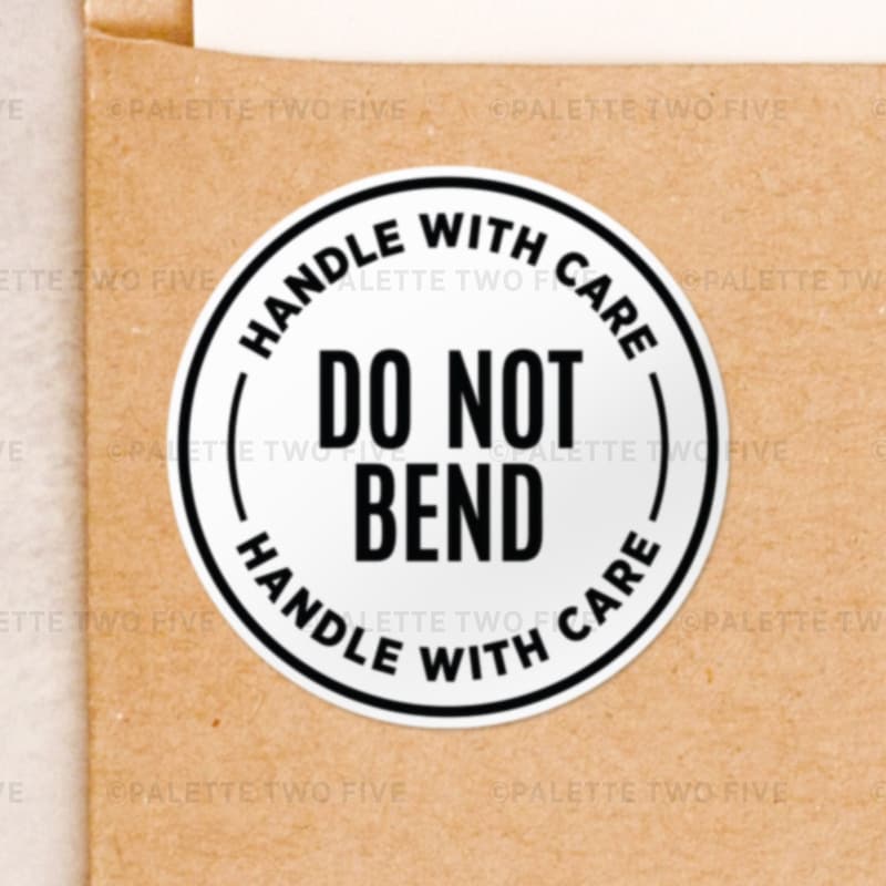 Do Not Bend Stickers - Etsy