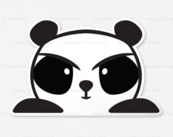 Angry Panda Car Decal - Etsy