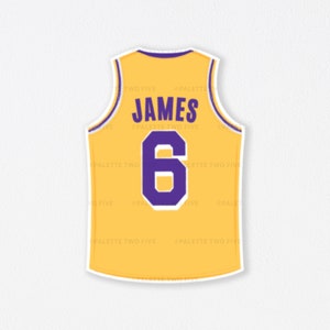 Basketball Jersey Sticker, Jordan Sticker, James Sticker, Basketball ...