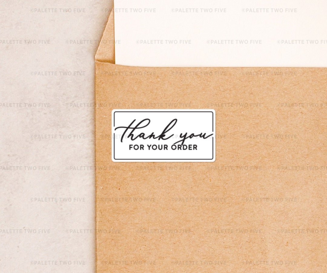 Thank You Label, Thank You Sticker, Thanks Label, Thanks Sticker, Thank ...