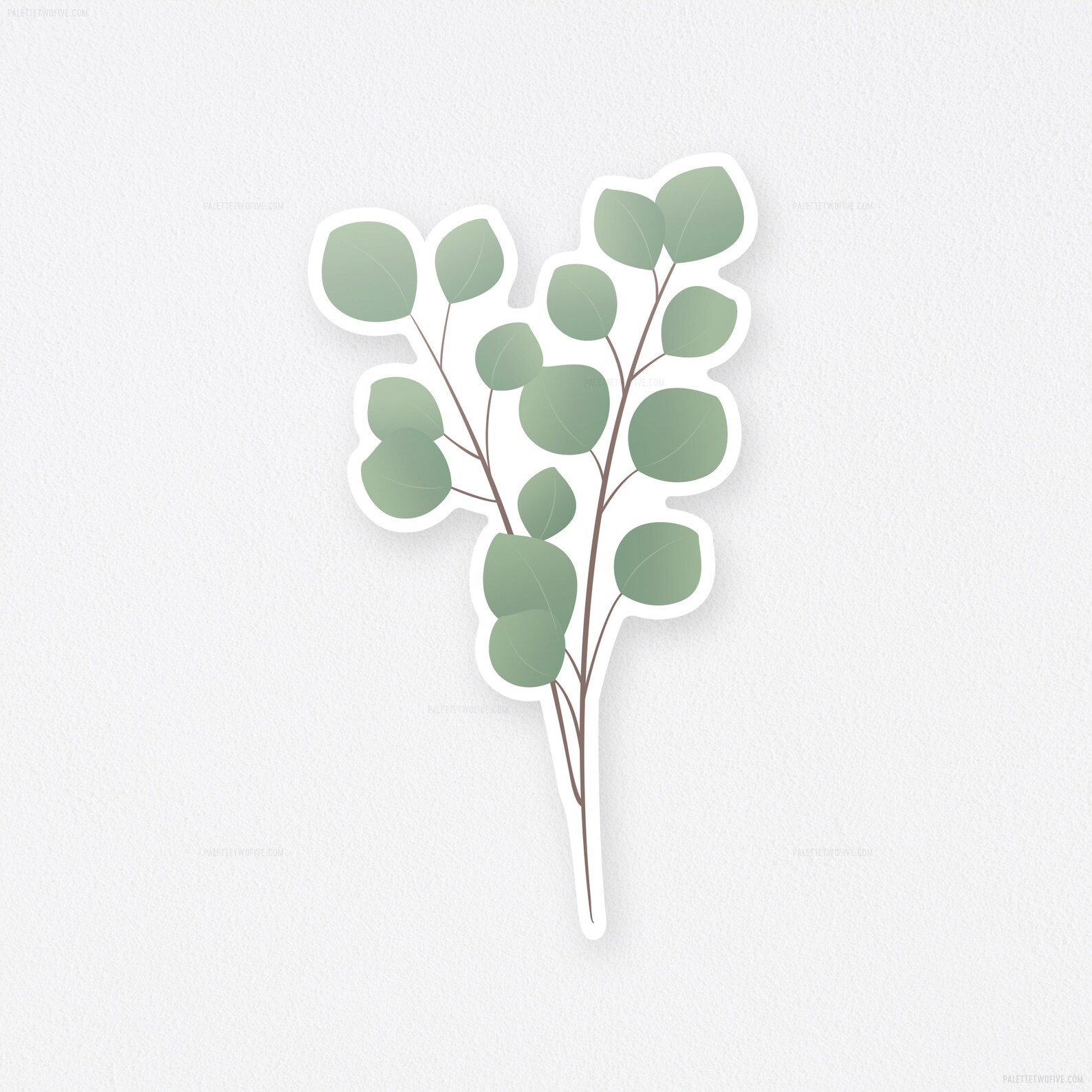 Eucalyptus Sticker Plant Sticker Pretty Leaves Sticker - Etsy