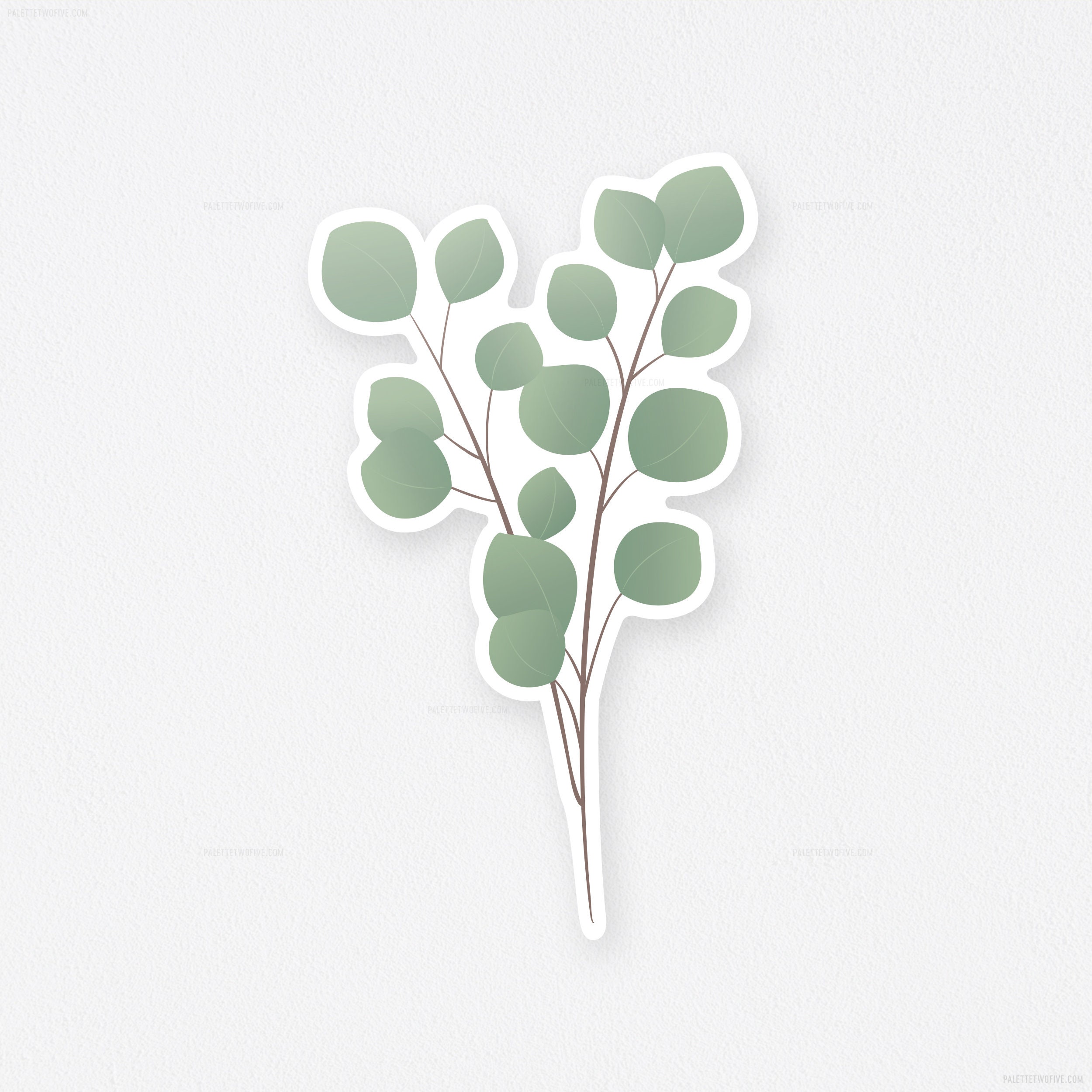 Eucalyptus Sticker Plant Sticker Pretty Leaves Sticker | Etsy