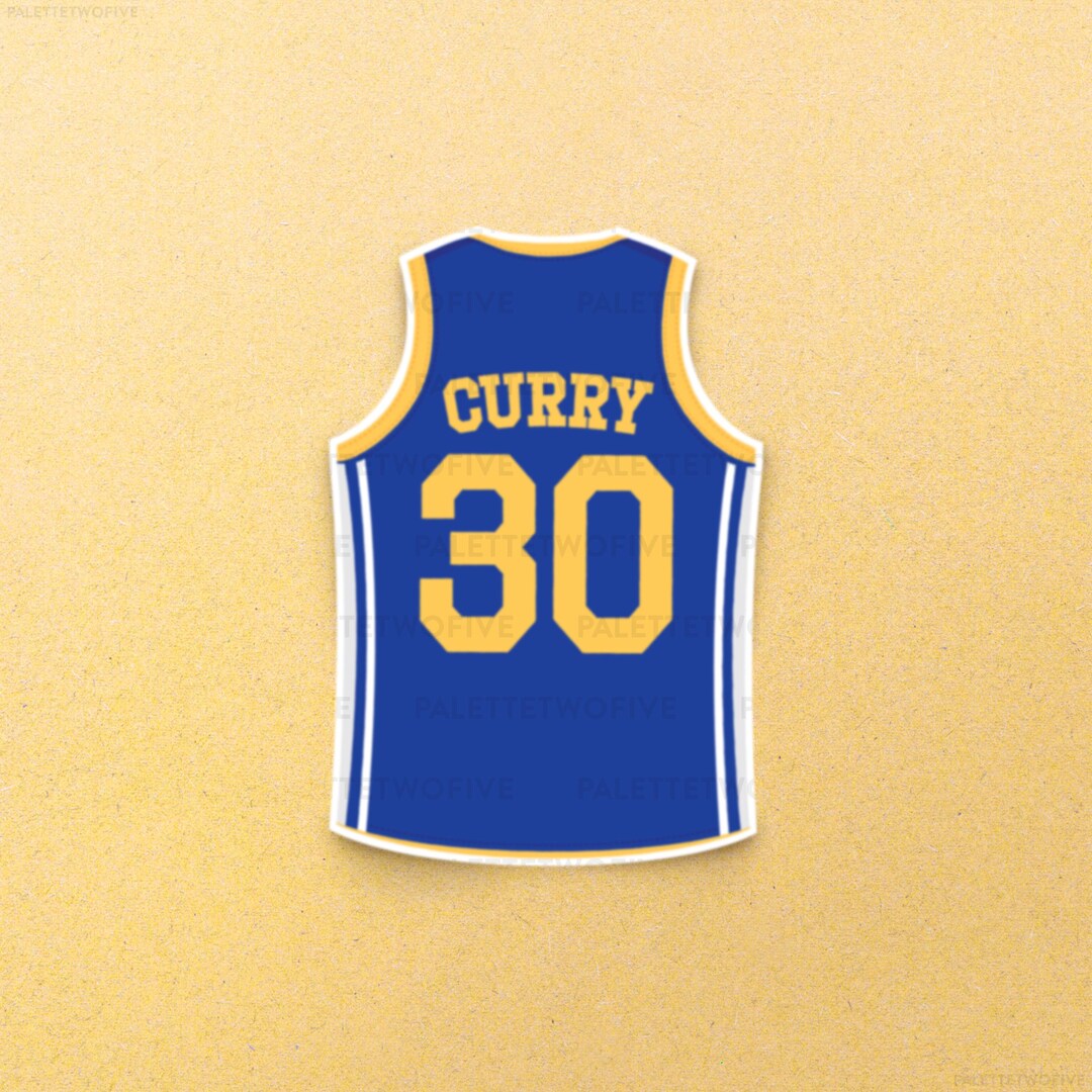 Jersey Sticker, Warriors Sticker, Curry Sticker, Basketball Jersey ...