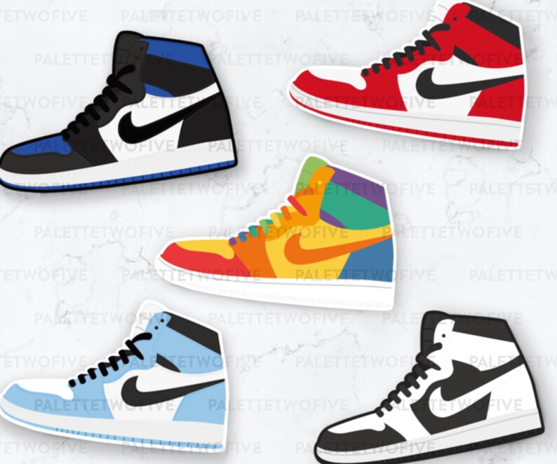 Sneaker Shoes Stickers Trendy Stickers Wall Decal Laptop - Etsy