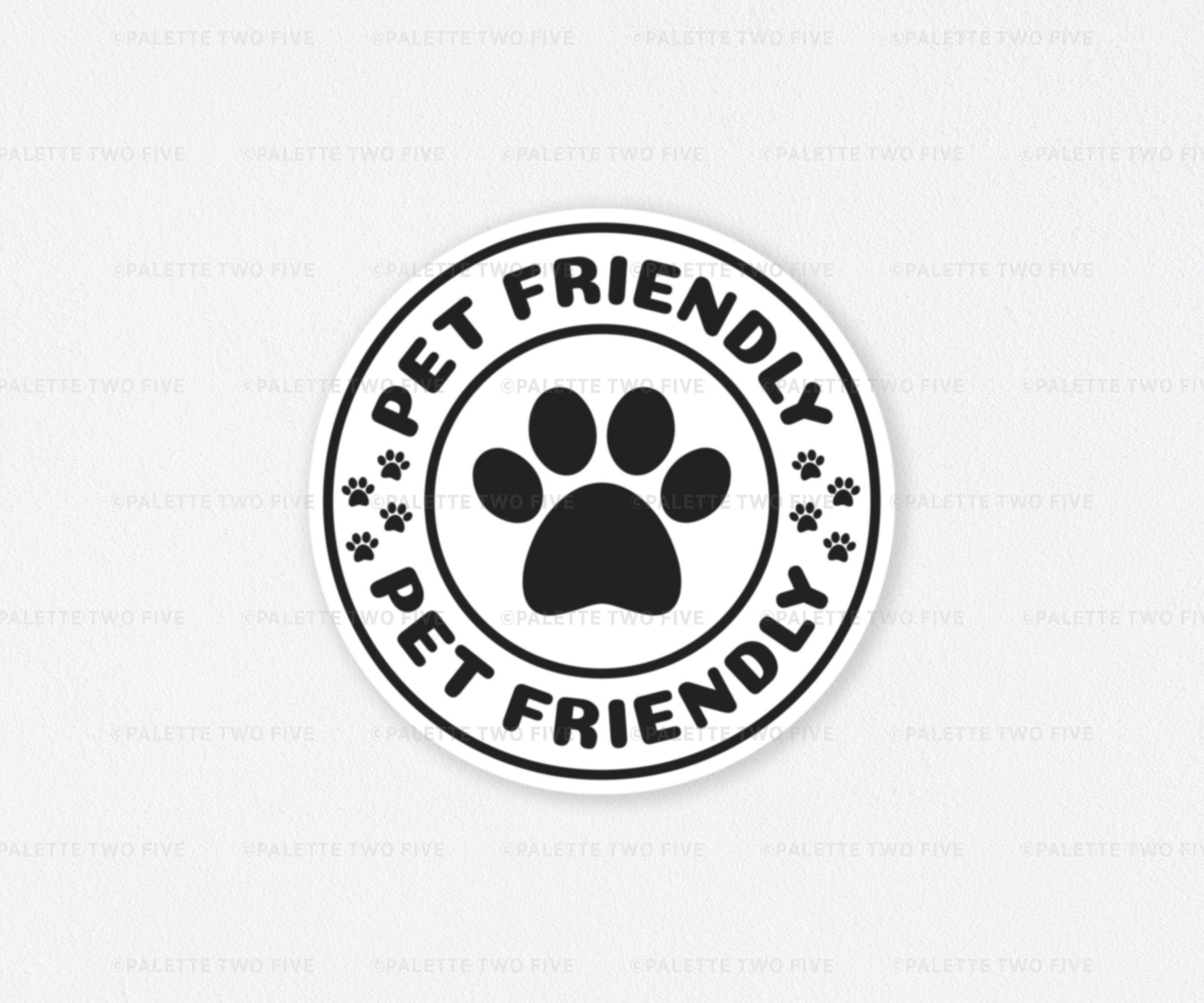 Pet Friendly Sticker Dog Sticker Dog Friendly Sticker - Etsy