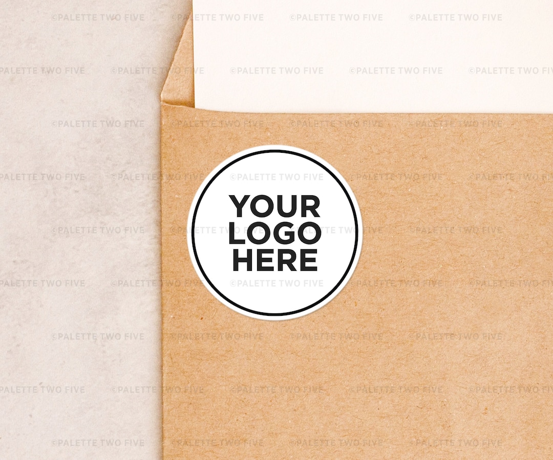 Custom Label, Custom Logo Mail Label, Round Logo Labels Stickers ...