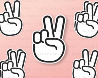Love Peace Sign Vinyl Decal Sticker - Etsy