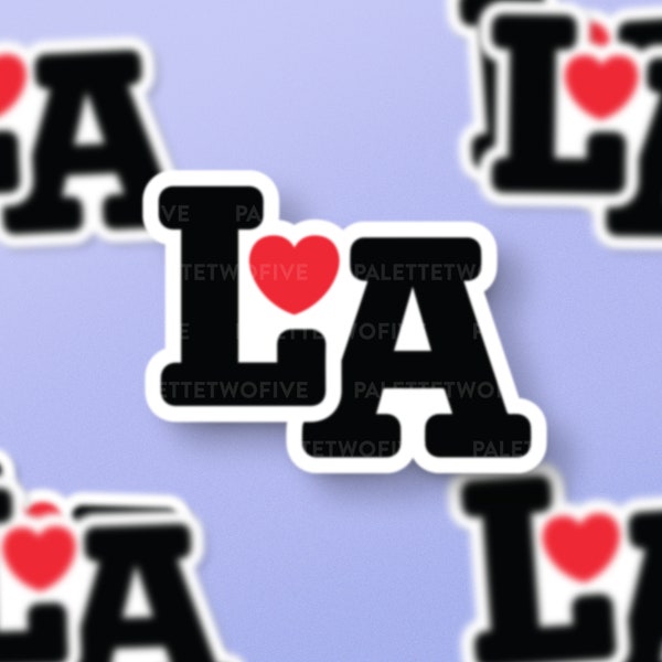 Los Angeles Sticker - Etsy
