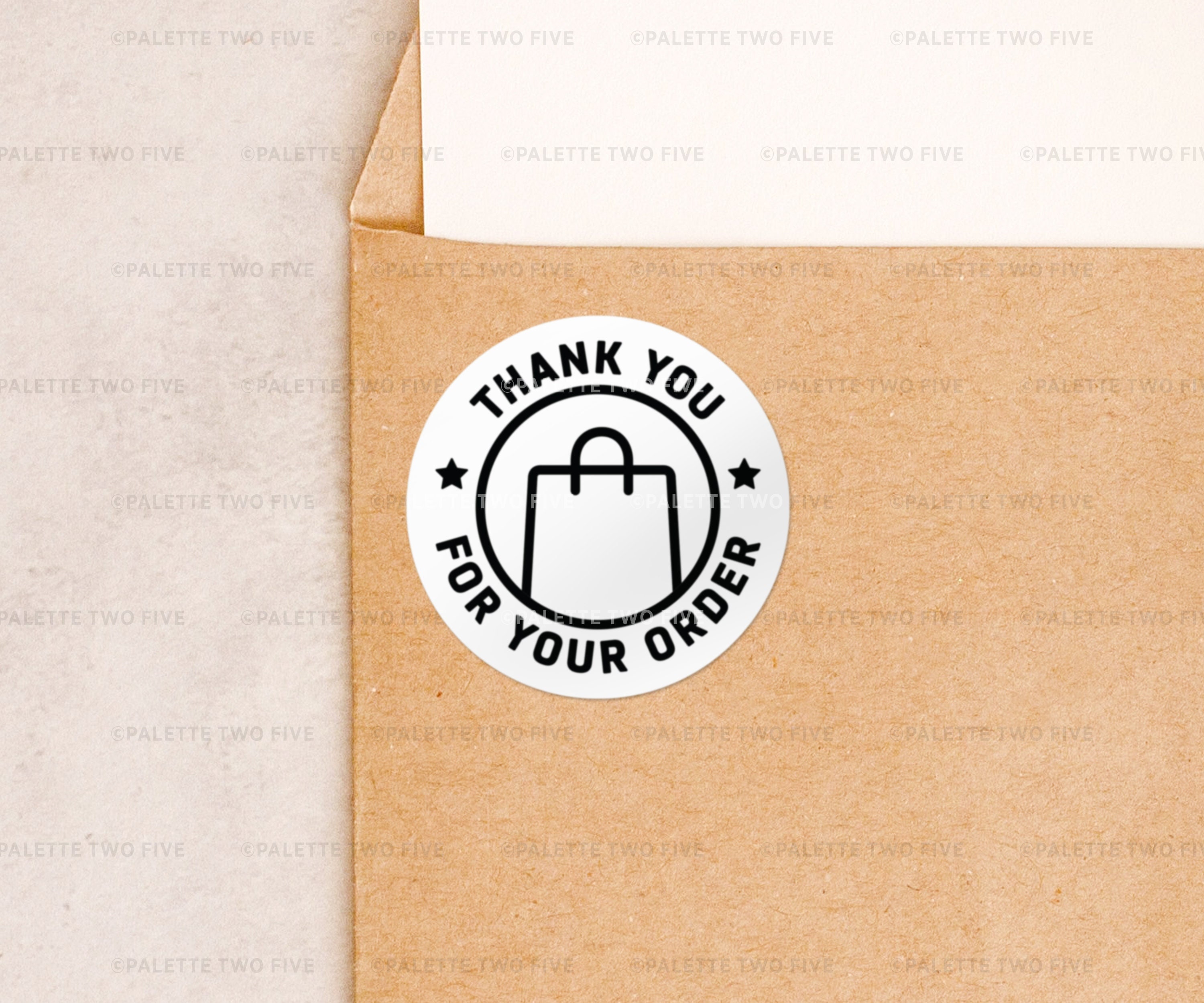Thank You for Your Order Sticker, Thank You for Your Order Label ...