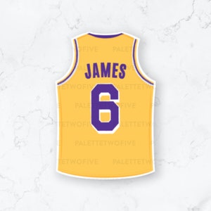 Jersey Sticker, Lebron Sticker, James Sticker, Basketball Jersey ...