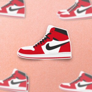 Sneaker Shoes Stickers, Red and White Sneak Sticker, Sneakerhead ...