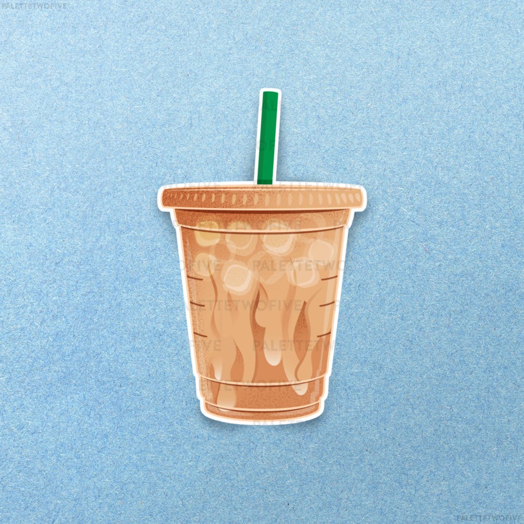 Coffee Sticker, Coffee Vinyl Sticker, Coffee Decal, Latte Sticker ...