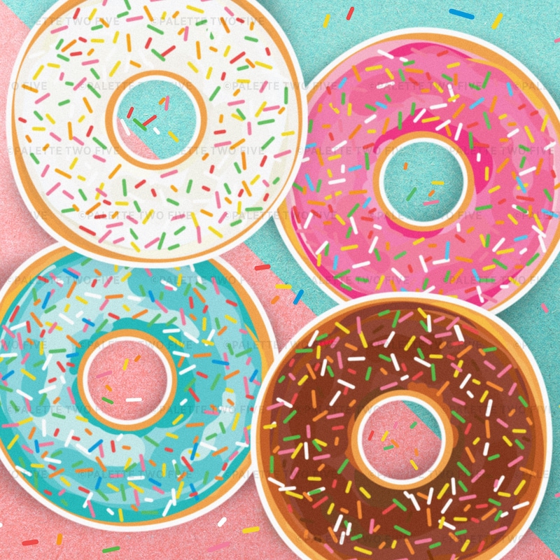 Donut Sticker - Etsy